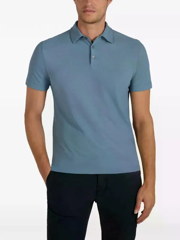 SLOWEAR Icecotton Slim-fit Polo Shirt - Blue