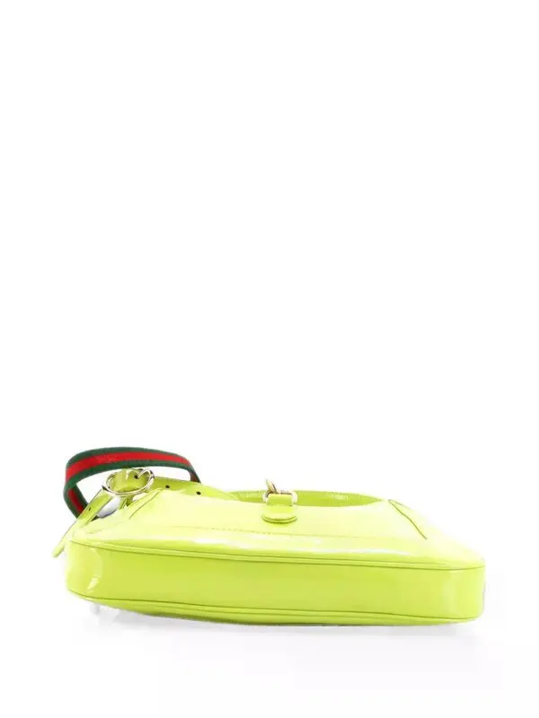Gucci Jackie 1961 Patent Small Hobo Bag - Green