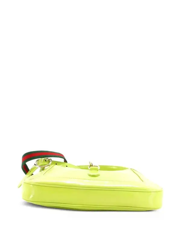Gucci Jackie 1961 Patent Small Hobo Bag - Green