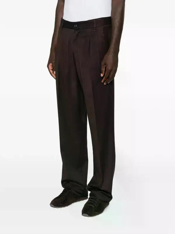 Imperial Pleated Straight-leg Trousers