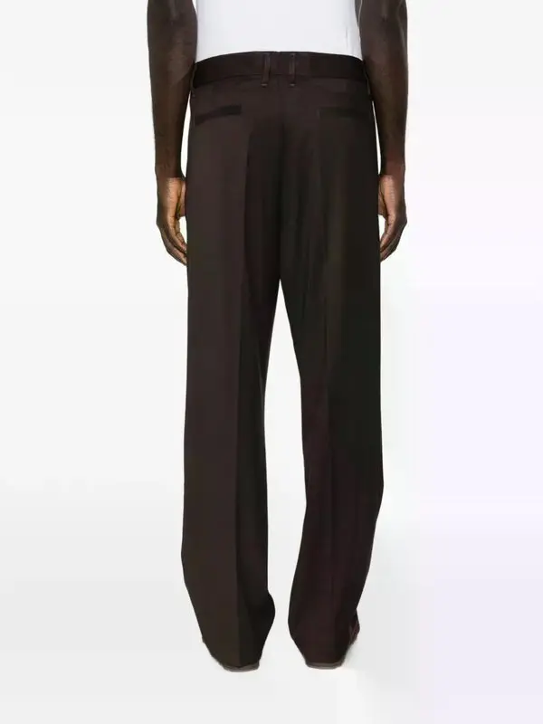 Imperial Pleated Straight-leg Trousers