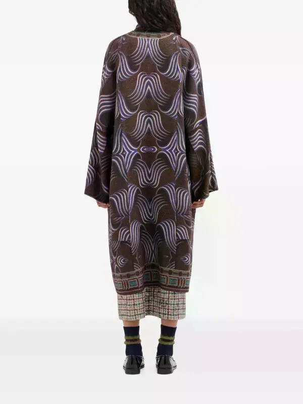 PIERRE-LOUIS MASCIA Geometric-print Kimono