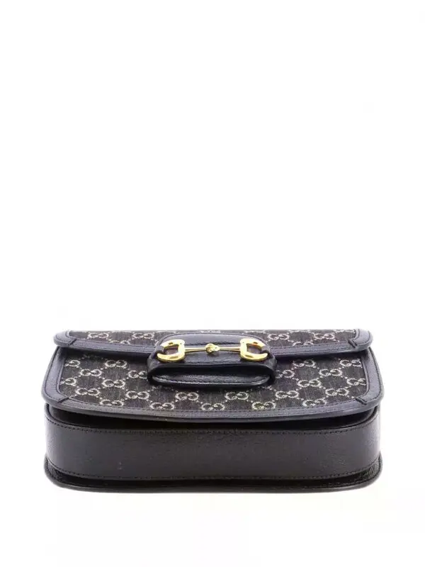 Gucci Horsebit 1955 Gg Denim Shoulder Bag