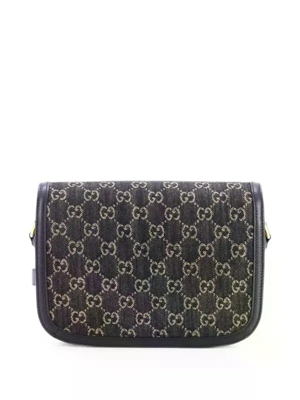 Gucci Horsebit 1955 Gg Denim Shoulder Bag