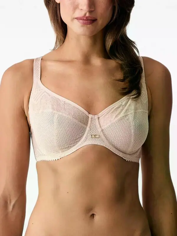 Chantelle Origins Lace-panelled Underwired Bra - Neutrals