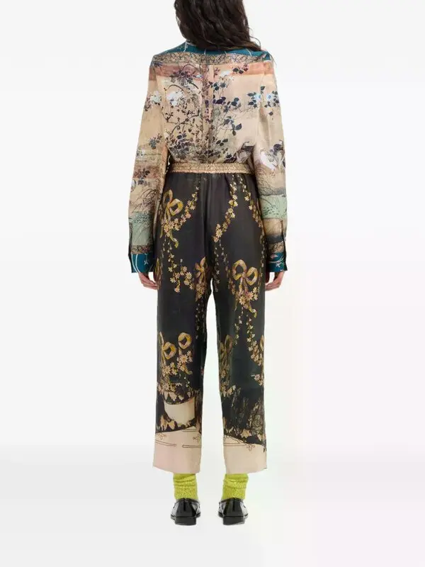 PIERRE-LOUIS MASCIA Silk Straight-leg Trousers