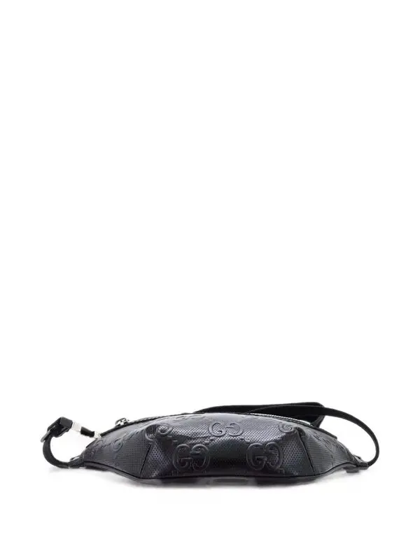Gucci Gg Embossed Perforated Leather Small Belt Bag