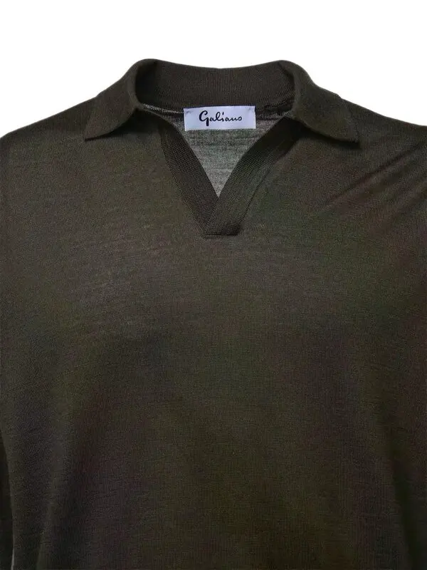 GALIANO Polo-collar Sweater