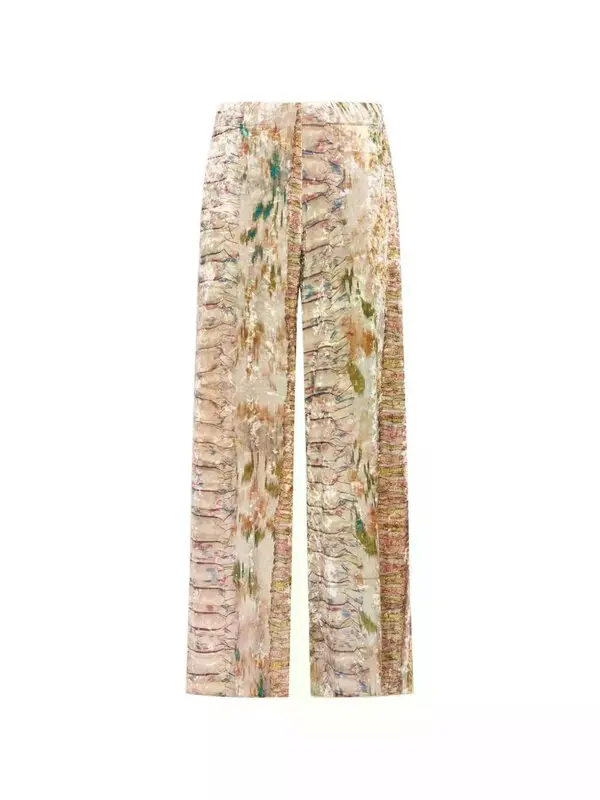 PIERRE-LOUIS MASCIA Abstract-print Palazzo Pants