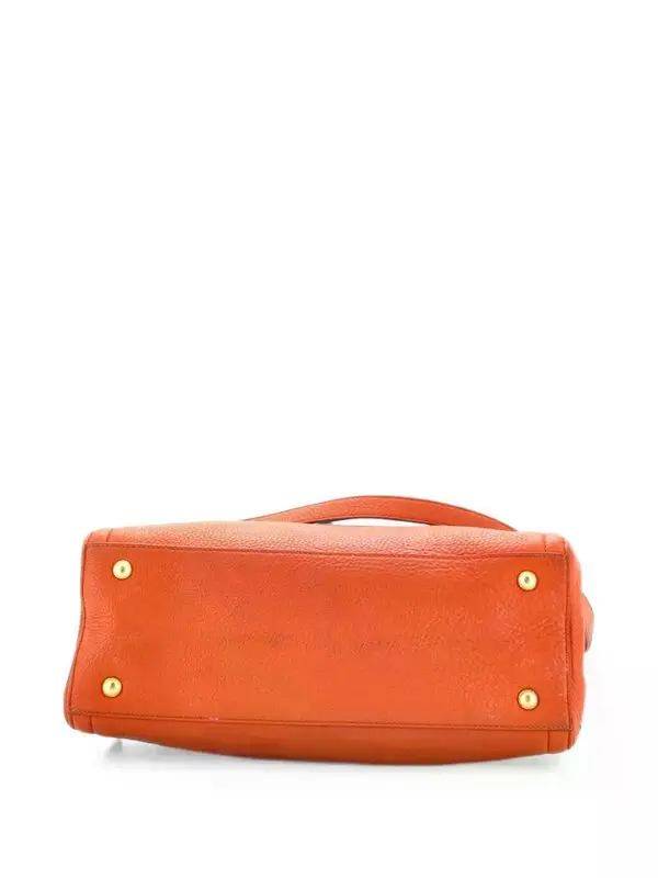 Prada Convertible Shopper Vitello Daino Large Tote Bag