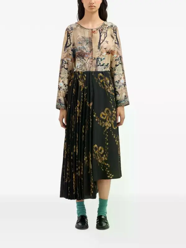 PIERRE-LOUIS MASCIA Ceto Pleated Asymmetric Skirt