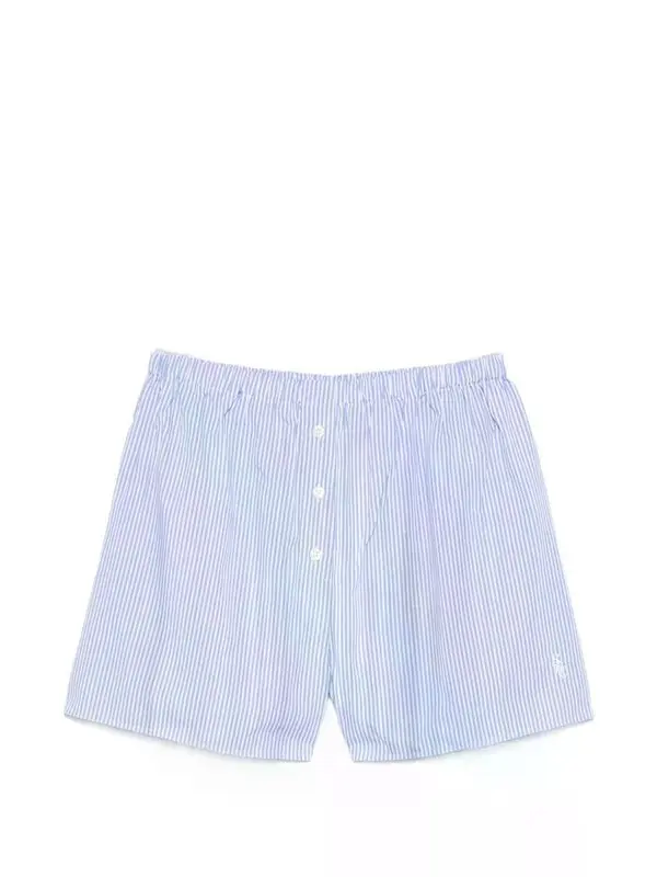 SPORTY & RICH Vertical-stripe Shorts