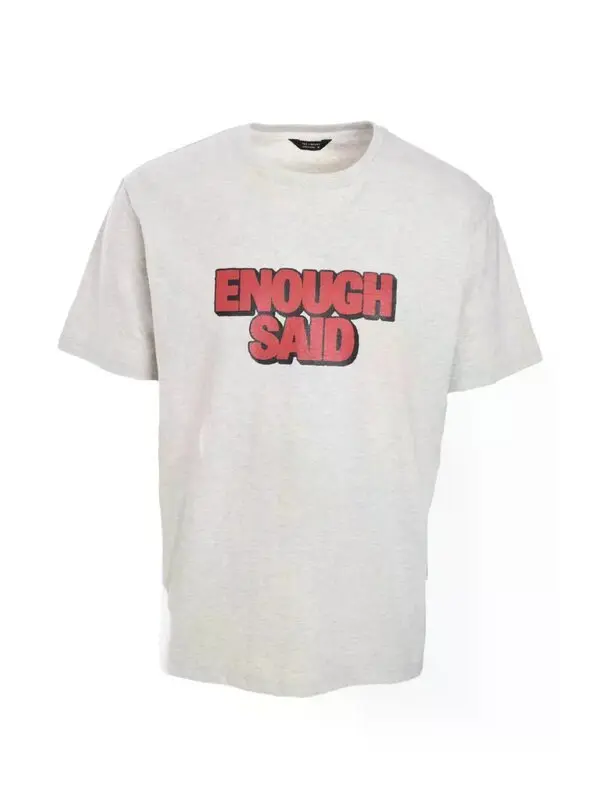 TEE LIBRARY Slogan-print Cotton T-shirt