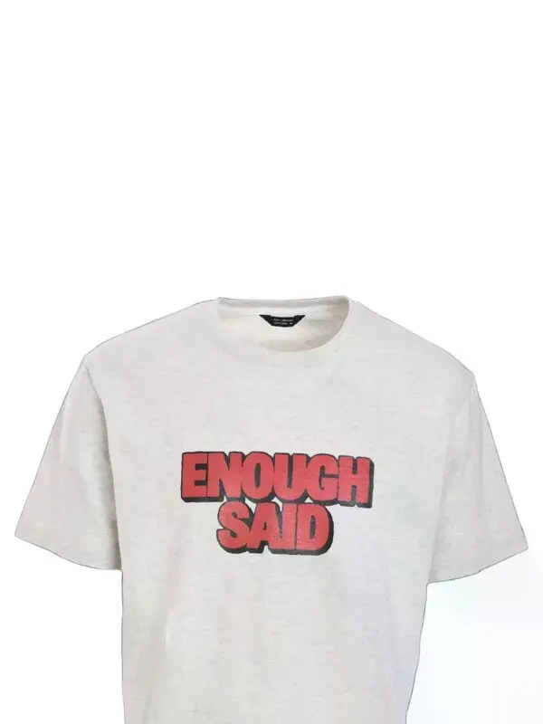 TEE LIBRARY Slogan-print Cotton T-shirt