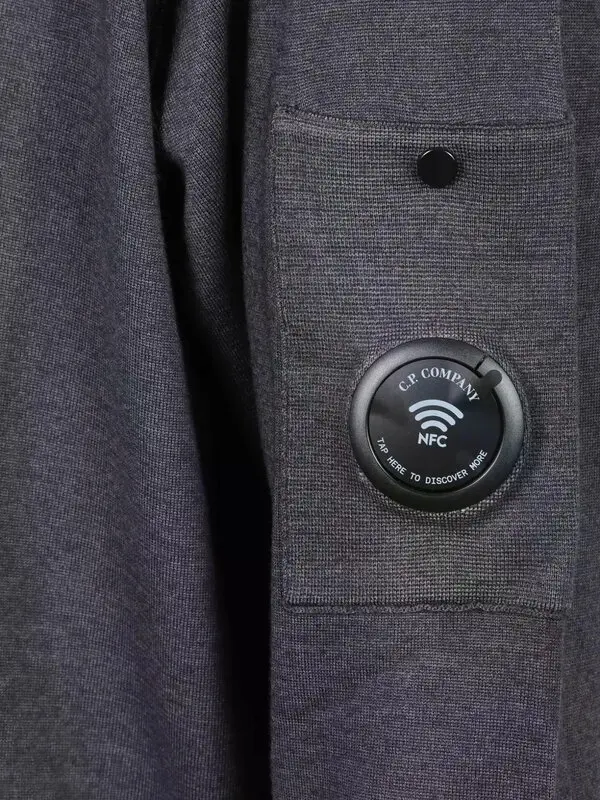 C.P. COMPANY Lens-detail Raglan-sleeve Sweater