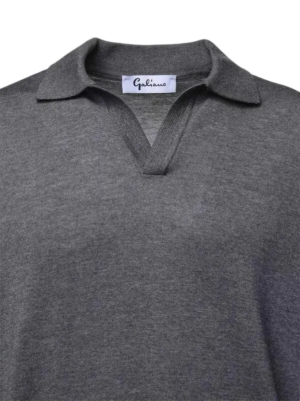 GALIANO Wool Fine-knit Top