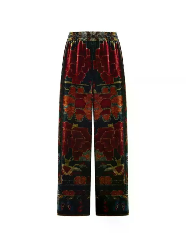 PIERRE-LOUIS MASCIA Kanada Abstract-print Palazzo Pants
