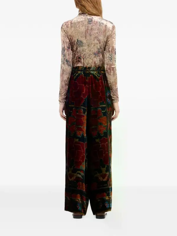 PIERRE-LOUIS MASCIA Kanada Abstract-print Palazzo Pants