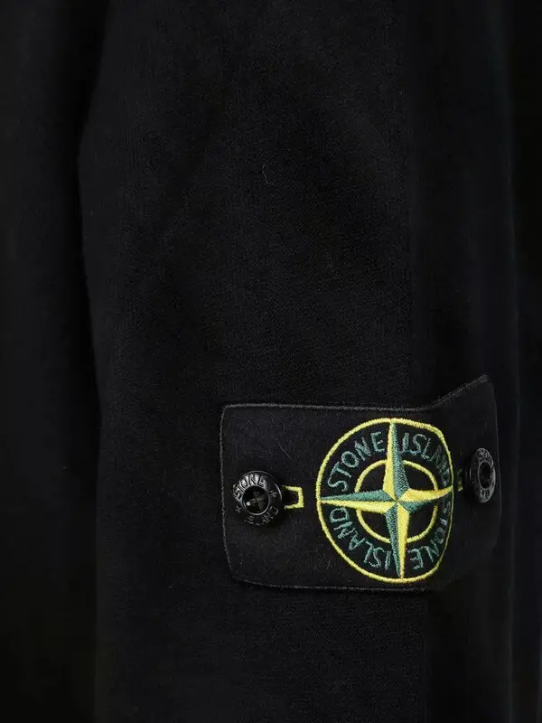 Stone Island Compass-patch Half-zip Sweater