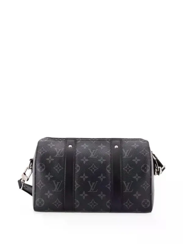 LOUIS VUITTON Reverse Monogram Eclipse Canvas City Keepall Crossbody Bag