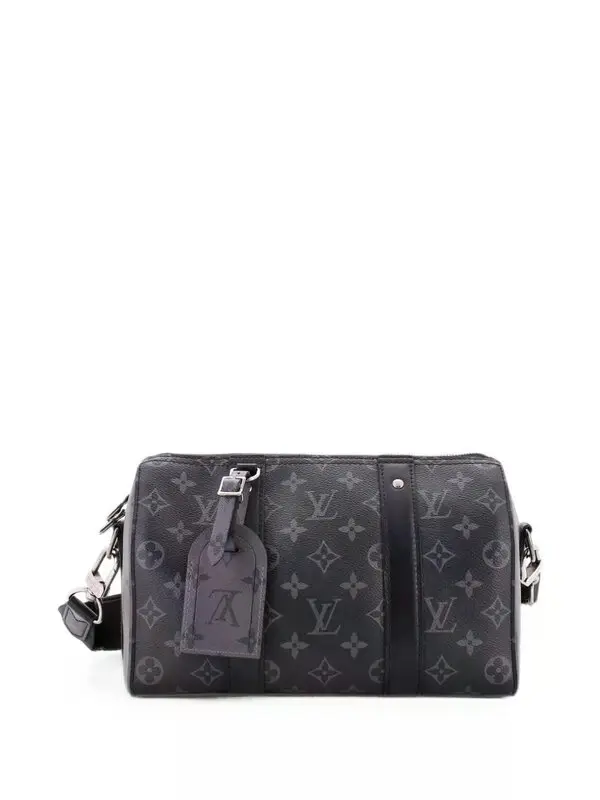 LOUIS VUITTON Reverse Monogram Eclipse Canvas City Keepall Crossbody Bag