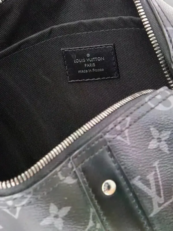 LOUIS VUITTON Reverse Monogram Eclipse Canvas City Keepall Crossbody Bag