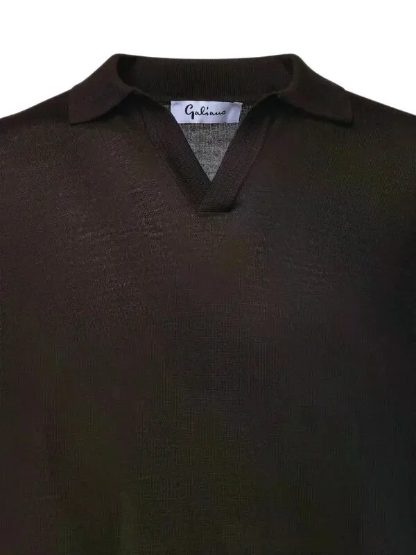GALIANO Wool Fine-knit Top