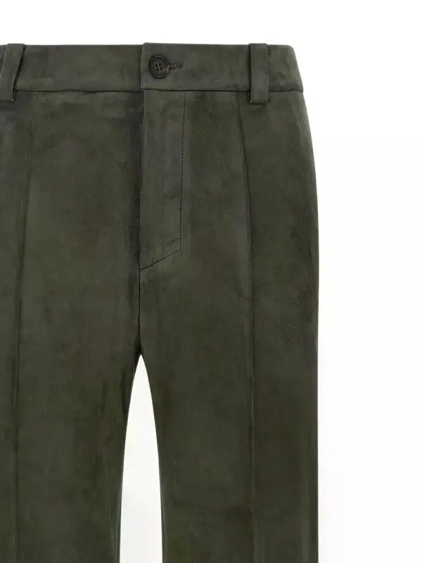 Stouls Suede Boot-cut Trousers