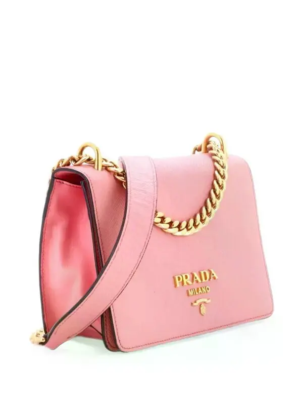 Prada Chain Flap Bag Saffiano Leather Small Crossbody Bag
