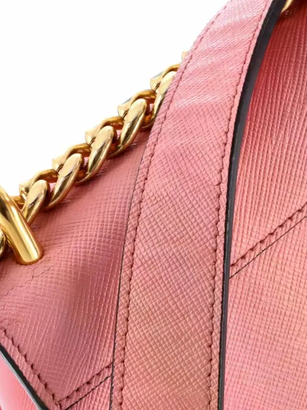 Prada Chain Flap Bag Saffiano Leather Small Crossbody Bag