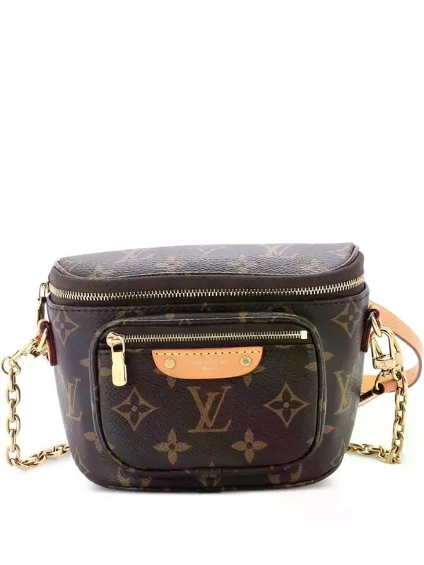 LOUIS VUITTON Monogram Canvas Mini Bum Bag - Brown