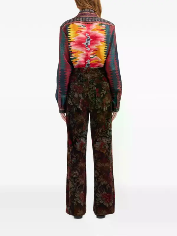 PIERRE-LOUIS MASCIA Gridox Striaght-leg Trousers