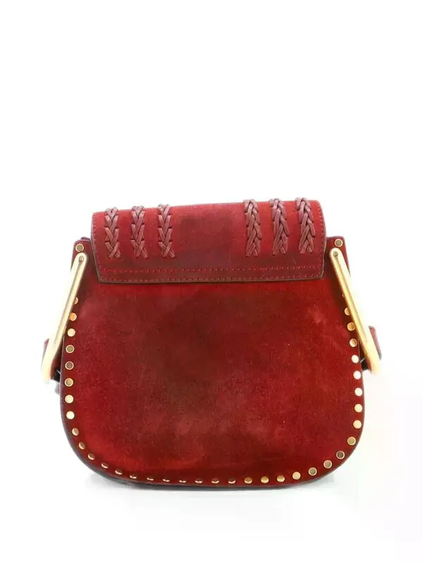 Chloé Hudson Handbag Whipstitch Suede Mini Crossbody Bag