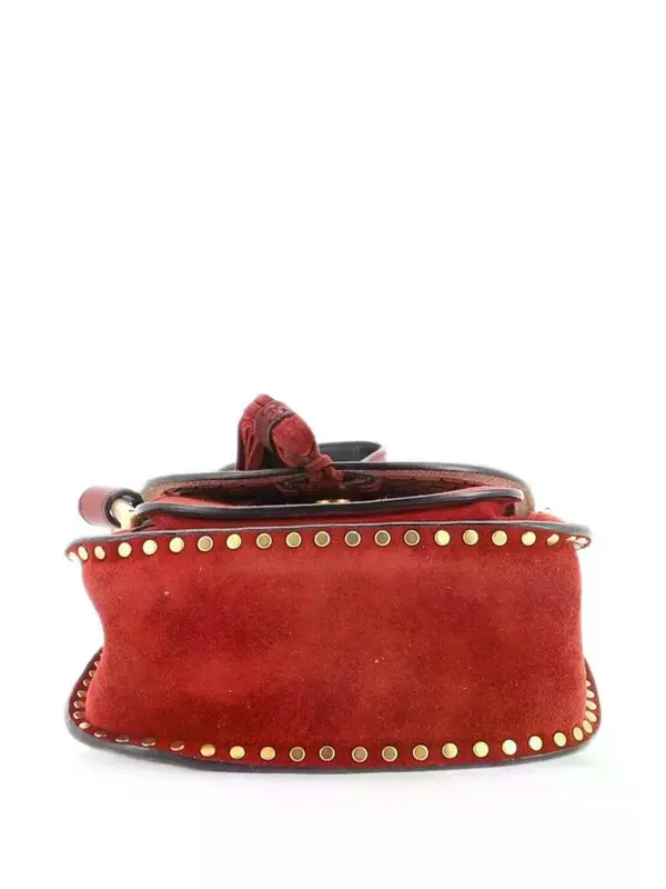Chloé Hudson Handbag Whipstitch Suede Mini Crossbody Bag