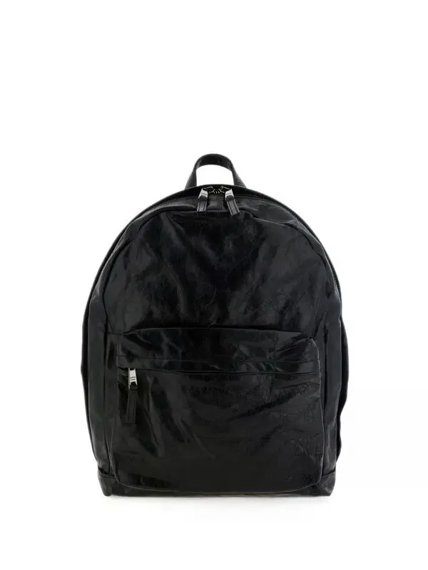 GIORGIO BRATO Crumpled Leather Backpack