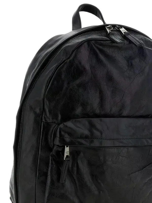 GIORGIO BRATO Crumpled Leather Backpack