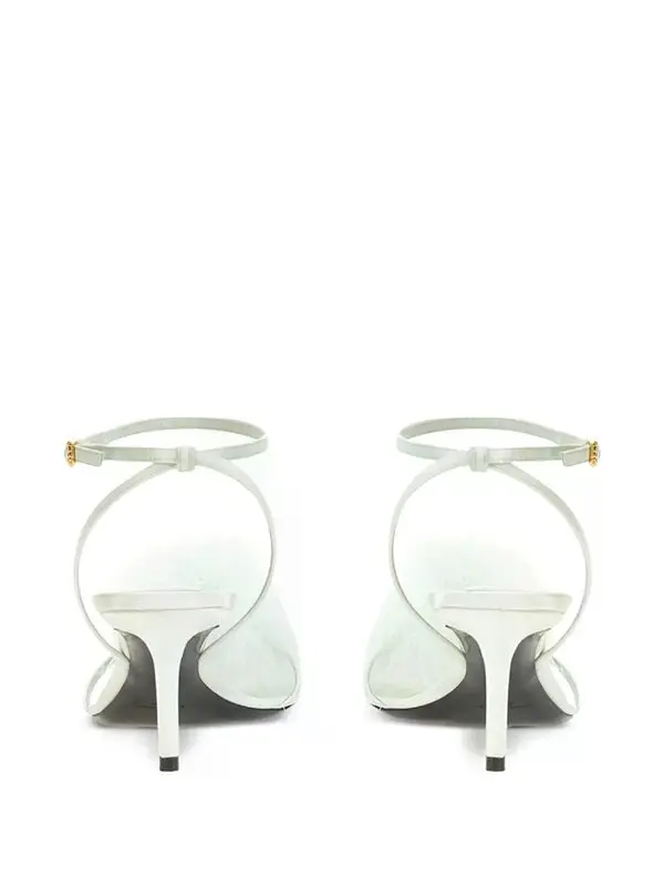 Saint Laurent Mae Feather-embellished Sandals