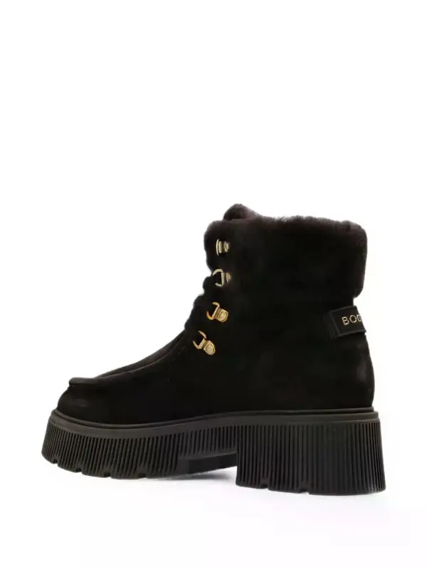 Bogner Turin Shearling-trim Leather Boots
