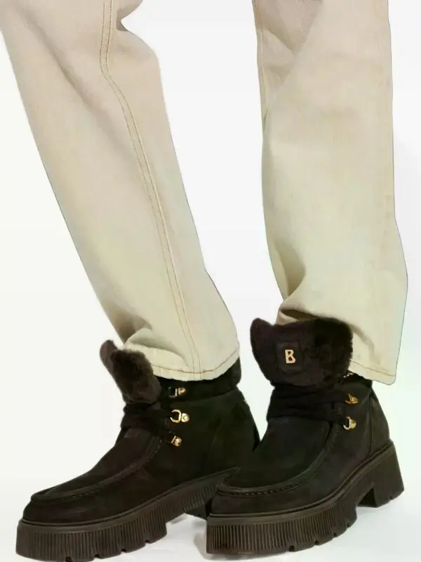 Bogner Turin Shearling-trim Leather Boots