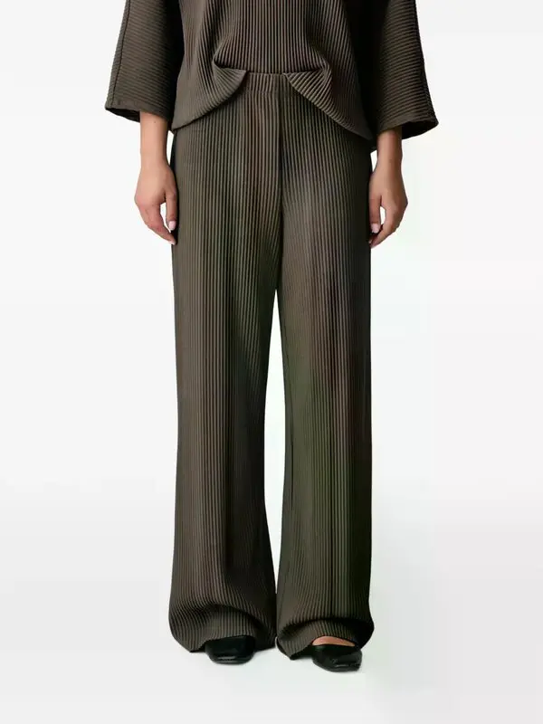 Joseph Ribkoff Plissé-effect Wide-leg Trousers