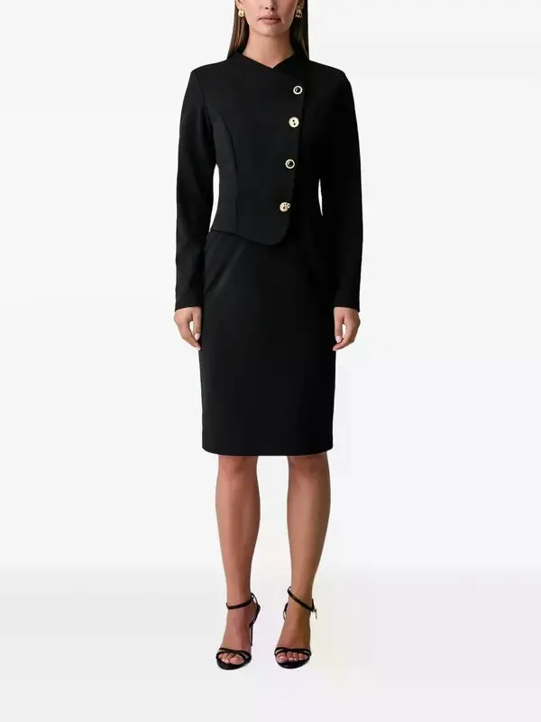 Joseph Ribkoff Asymmetric Button-up Midi Dress