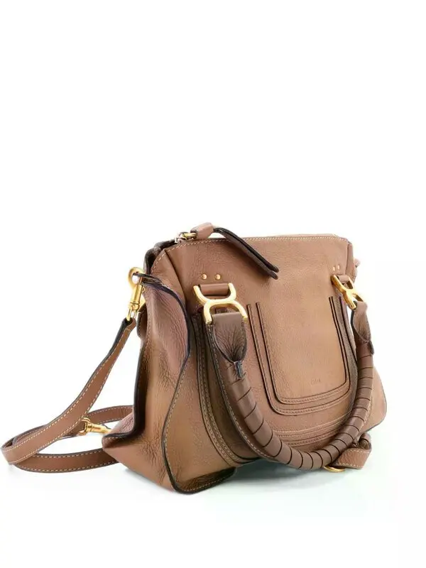 Chloé Marcie Leather Medium Satchel - Brown