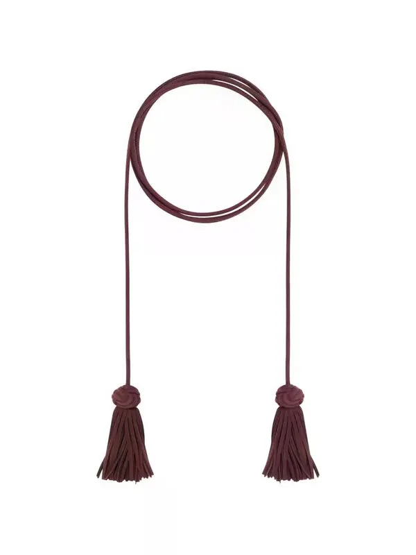 PIERRE-LOUIS MASCIA Tassel-accented Rope Belt - Brown
