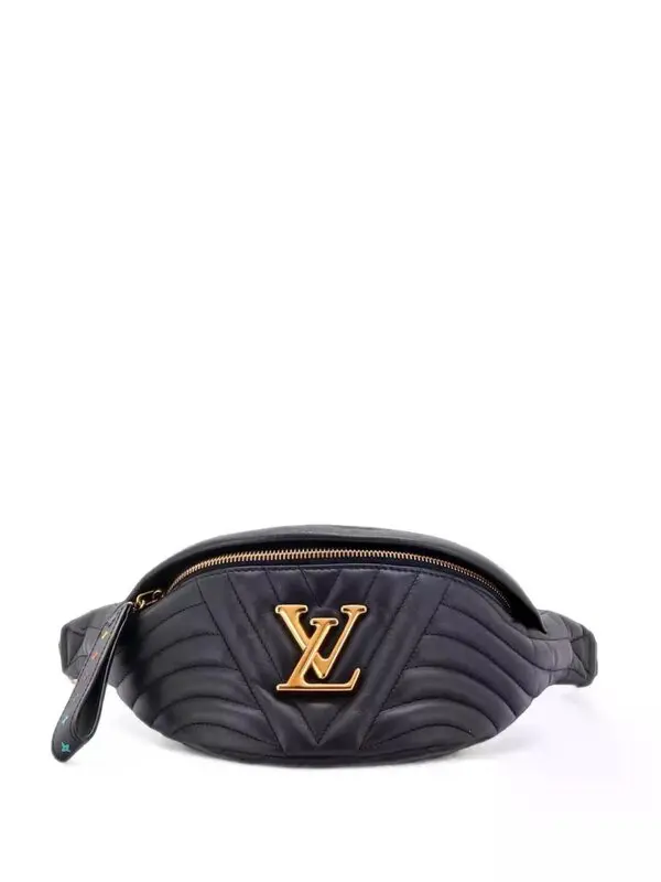 LOUIS VUITTON Quilted Leather Belt Bag - Black