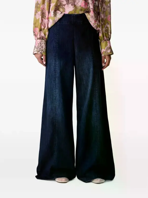 Joseph Ribkoff Wide-leg Seamed Jeans