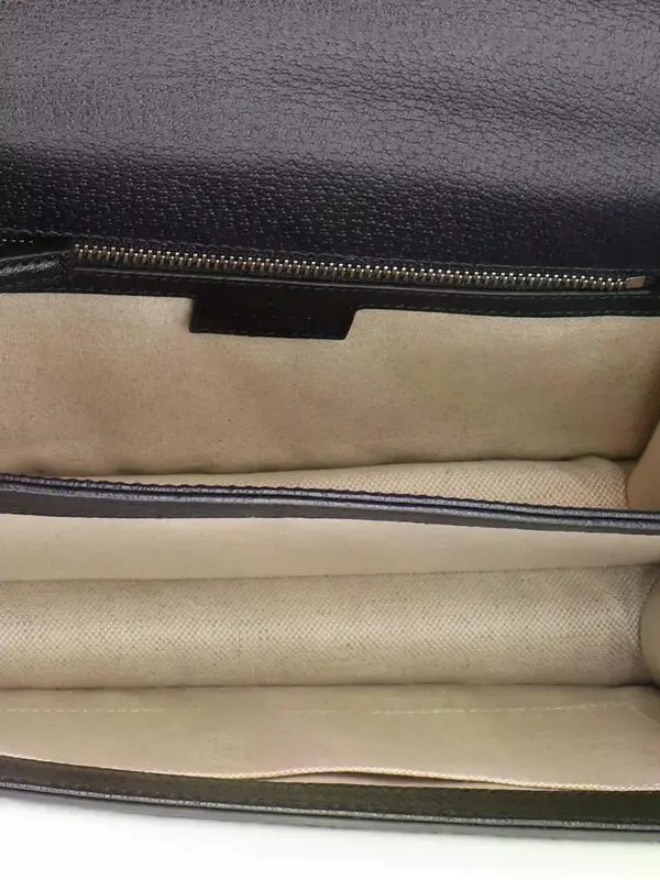Gucci Ophidia Flap Top Handle Bag Gg Coated Canvas Small Satchel