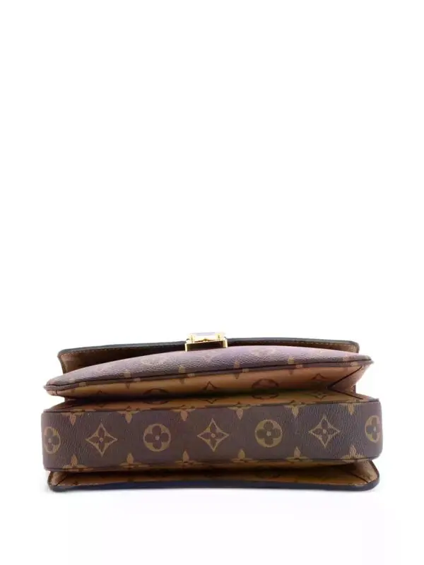 LOUIS VUITTON Reverse Monogram Canvas Pochette Metis Crossbody Bag - Brown