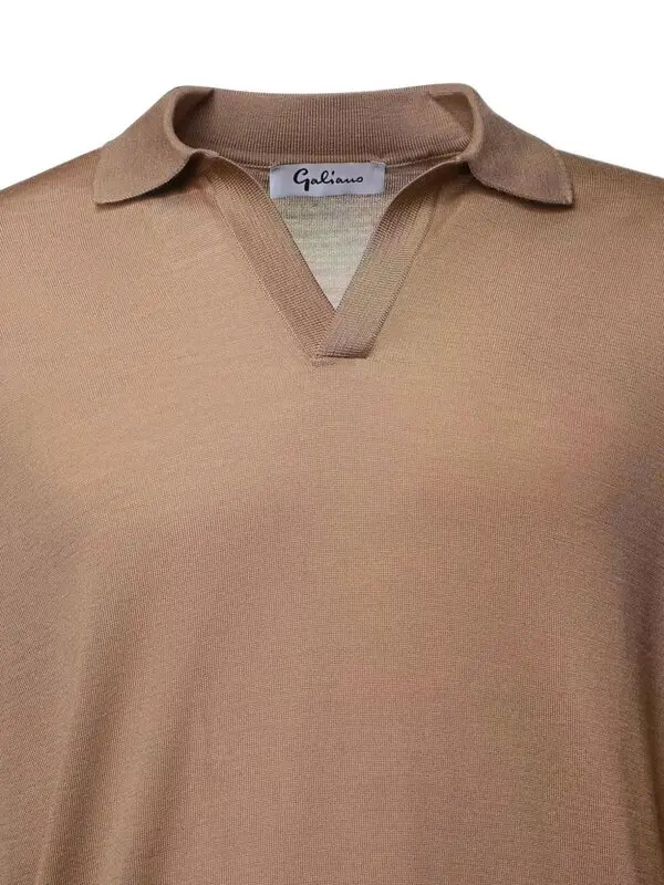 GALIANO Wool Fine-knit Top