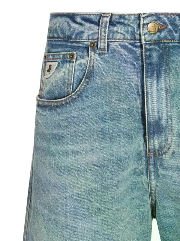 LOIS Faded-effect Denim Trousers
