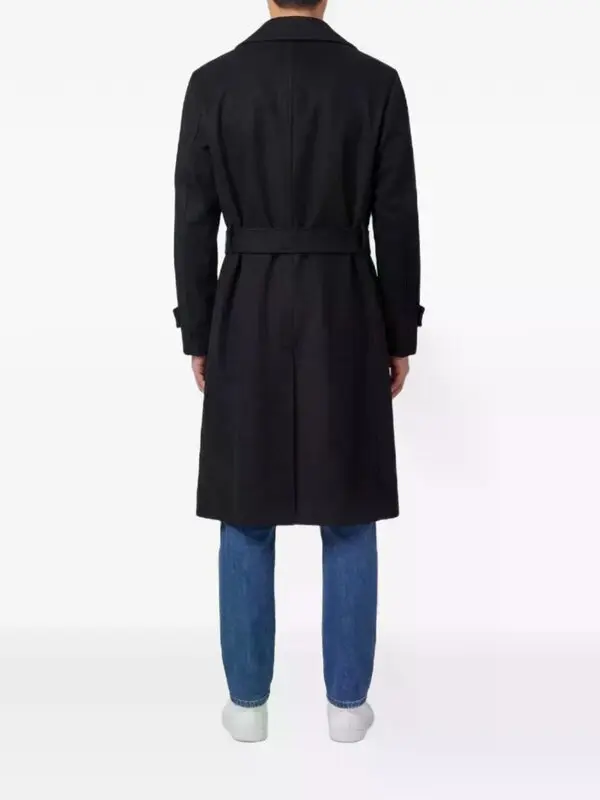 LARDINI Belted Single-breasted Coat